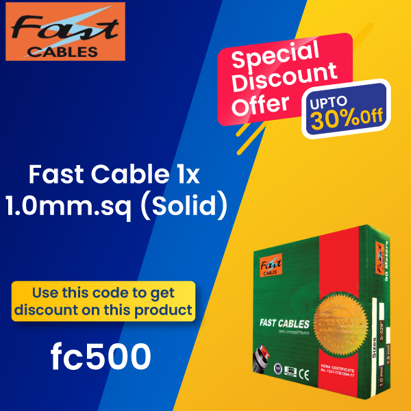 Fast Cables 1x1.0mm. sq - Electrical Wires - TameerEasy
