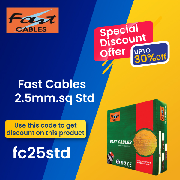 Fast cables 2.5mm. sq Std - Electrical Wires - TameerEasy